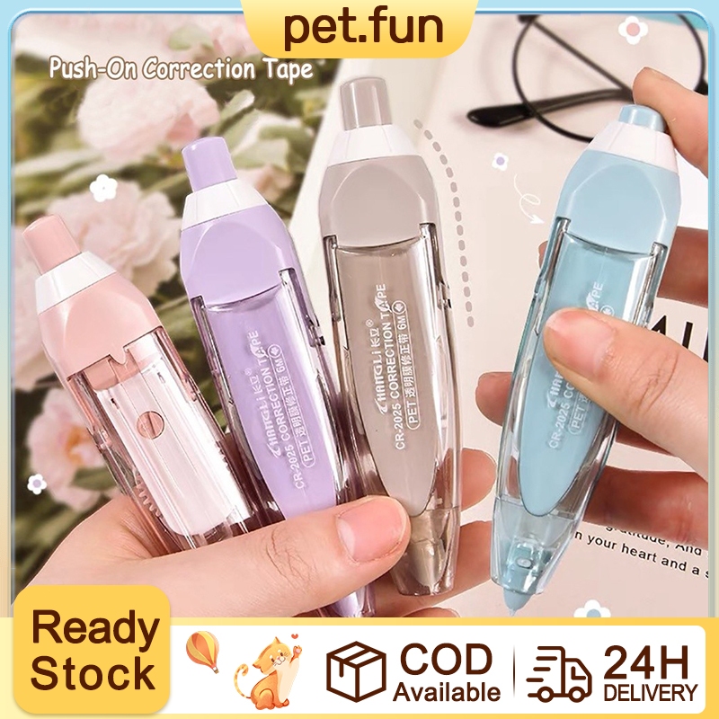 5MM*6M Correction Tape Retractable Refillable Push Interchangeable ...