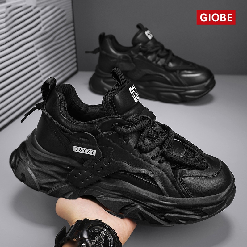 GIOBE-black shoes for men men chunky shoes white shoes for men black ...