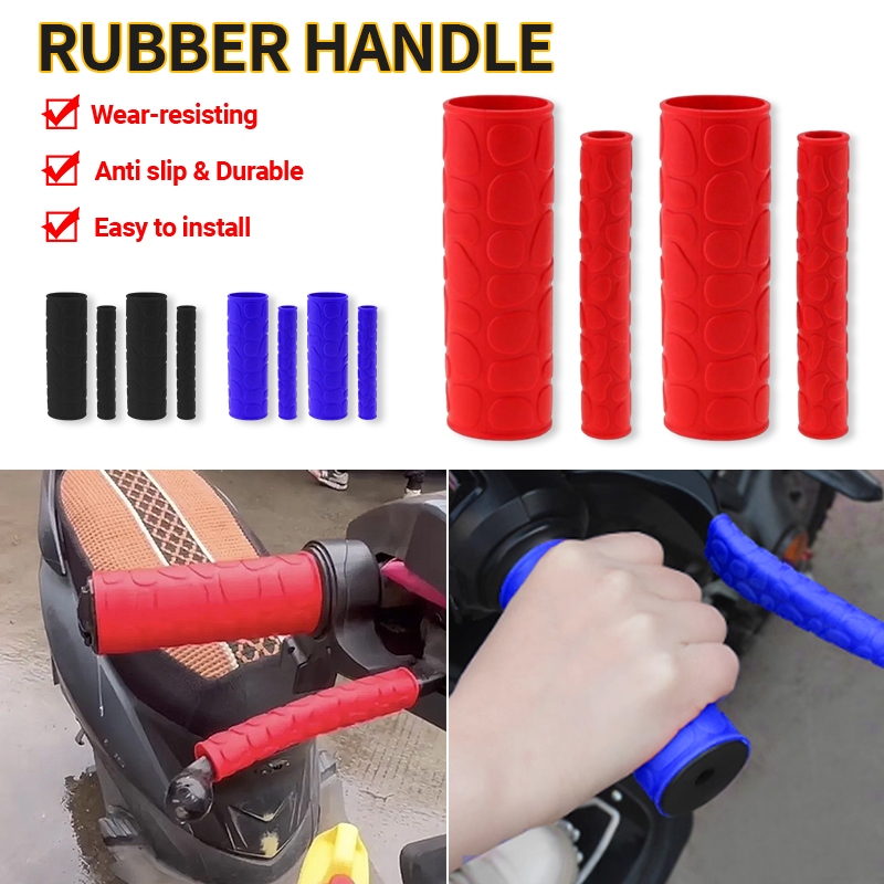 4PCS Motorcycle Lever Grip Soft Rubber Cover Anti-skid Silicone ...