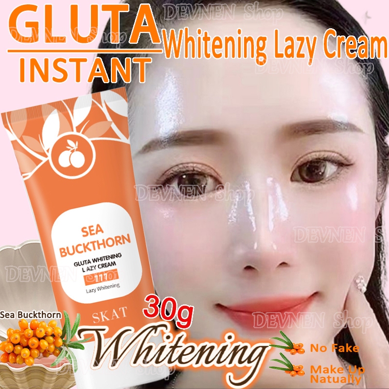 Gluta Whitening Lazy Cream Instant Brighten Skin BB Cream Waterproof ...