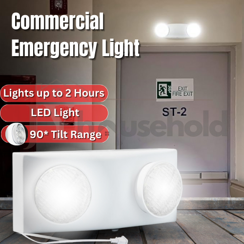 Heavy-Duty Emergency LED Light Wall mounted Emergency light Two Head ...