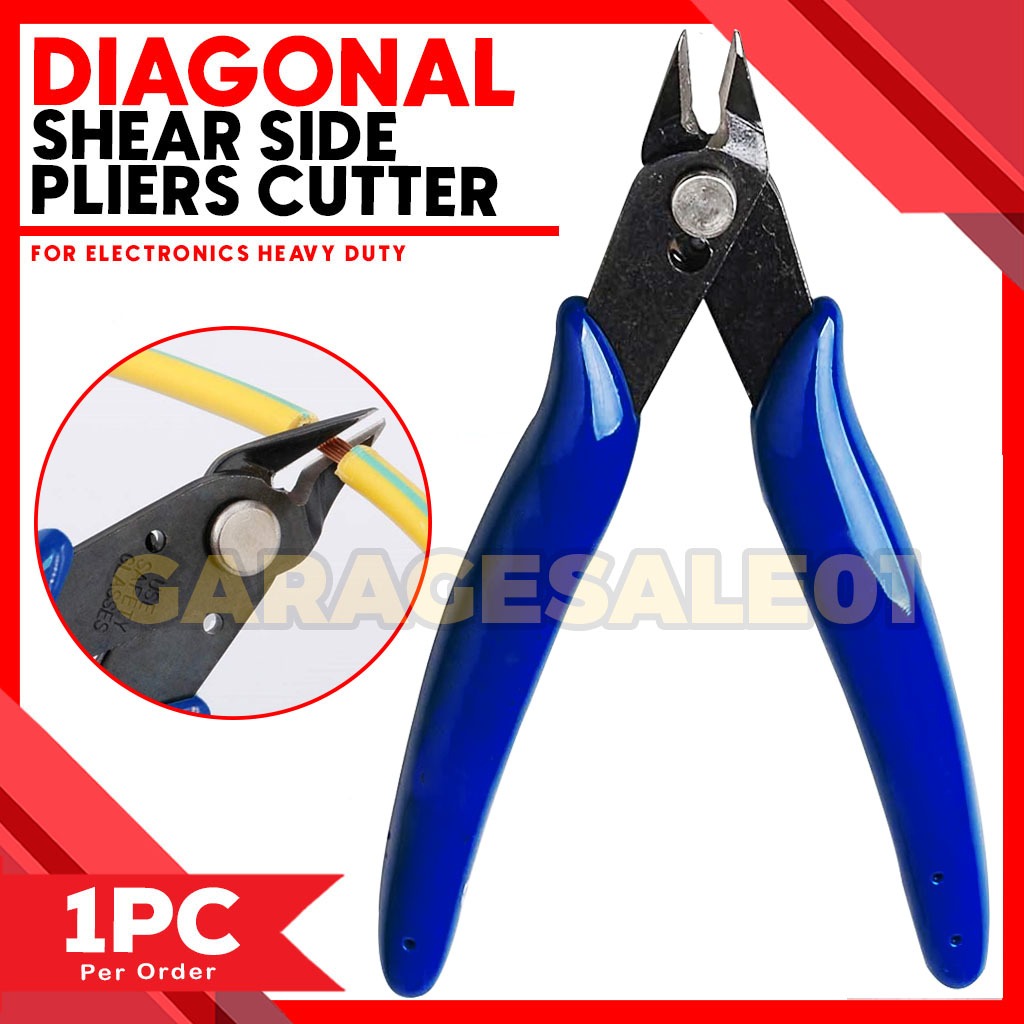 Diagonal Wire Pliers Clamp Shear Side Cutter Heavy Duty | Shopee ...