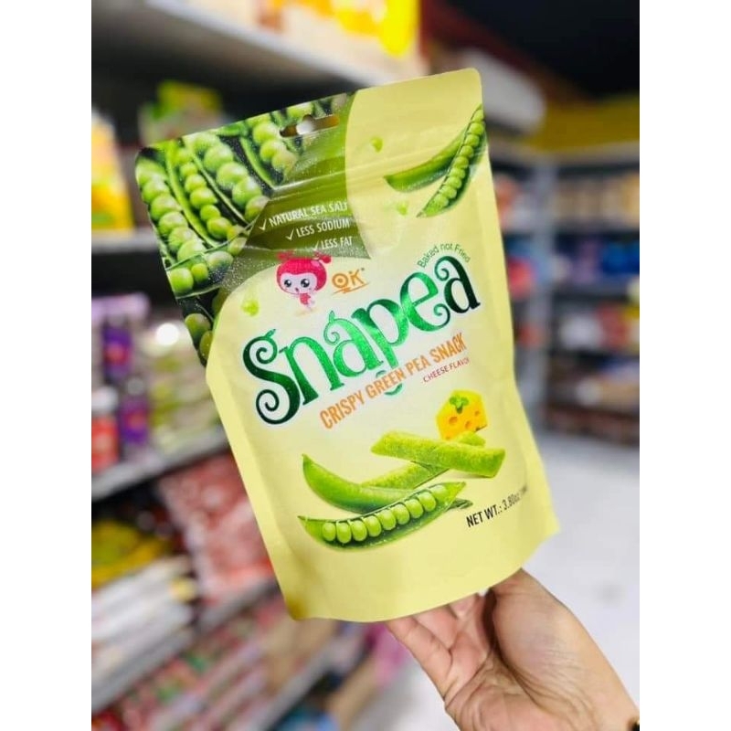 OK Snapea Popcorn Crisps, Original, Cheese, Spicy 108g, Green Pea ...