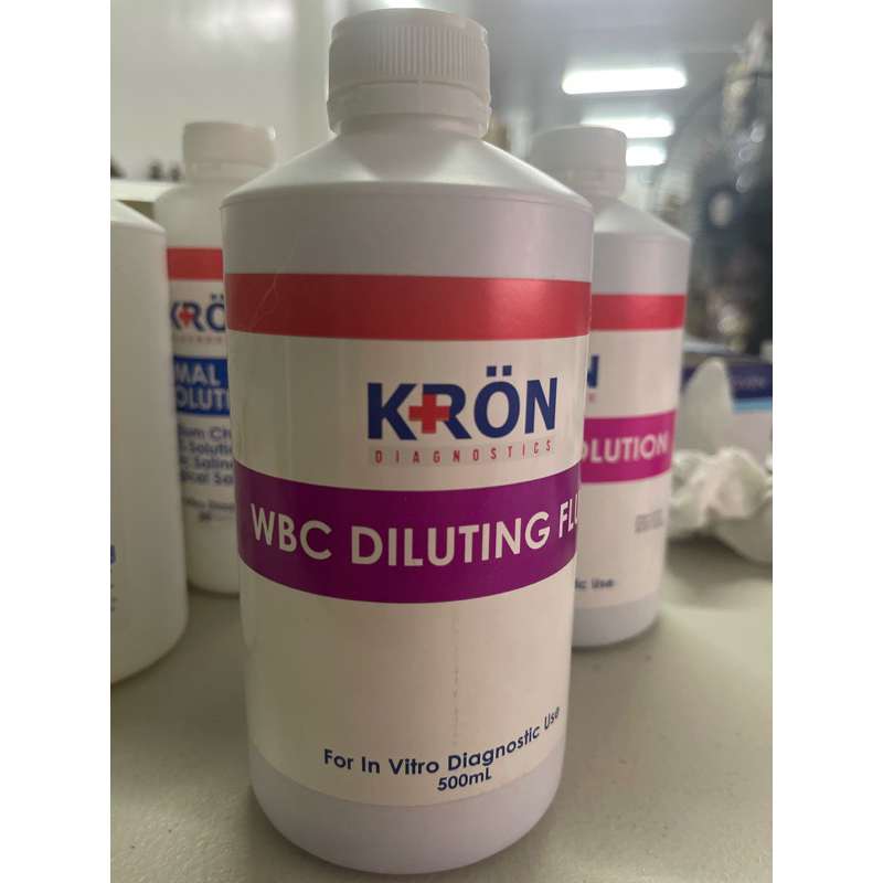 wbc diluting fluid kron with coe and msds 500ml | Shopee Philippines