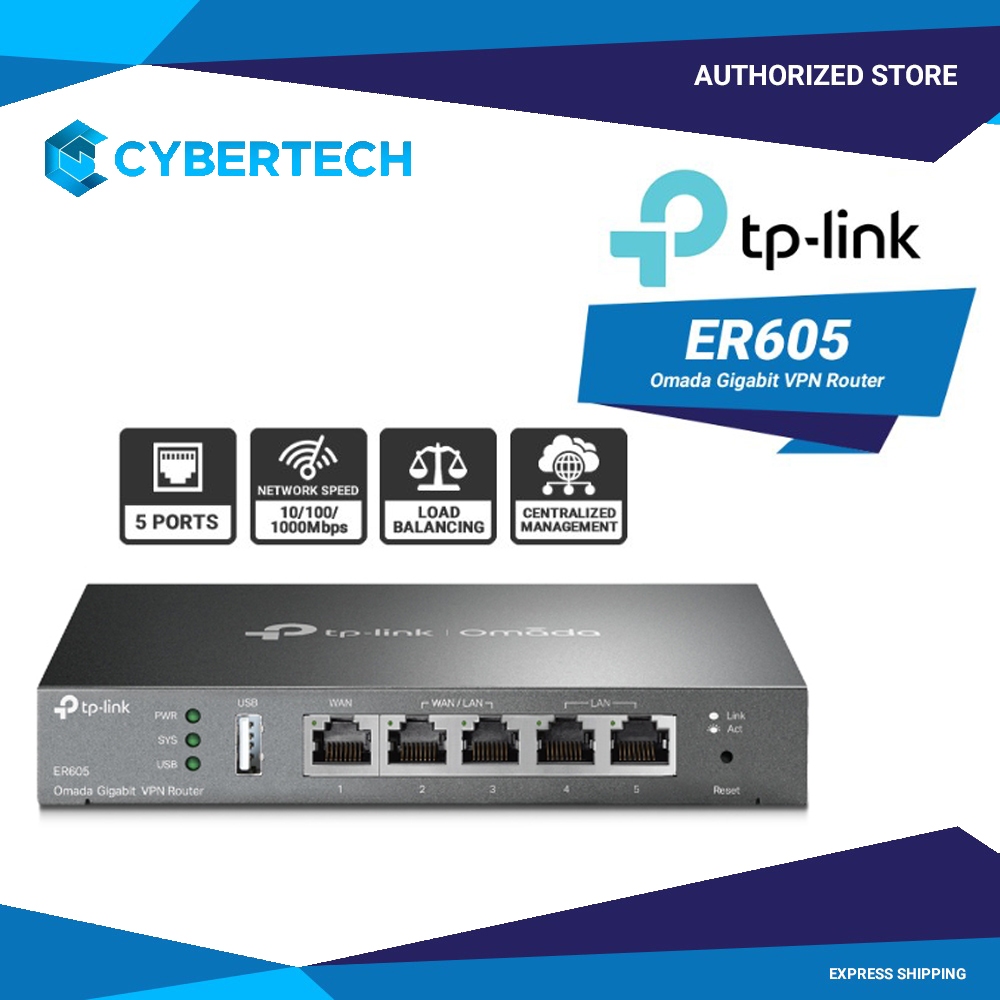 TP-Link ER605 Omada Gigabit VPN Router | Shopee Philippines