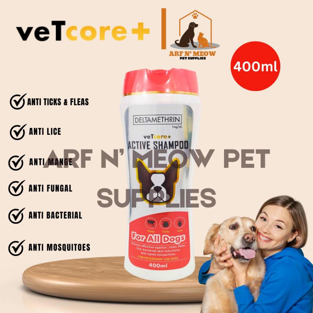 Vet Core Vetcore Active Dog Shampoo Dogs 400ml Anti Tick and Flea ...