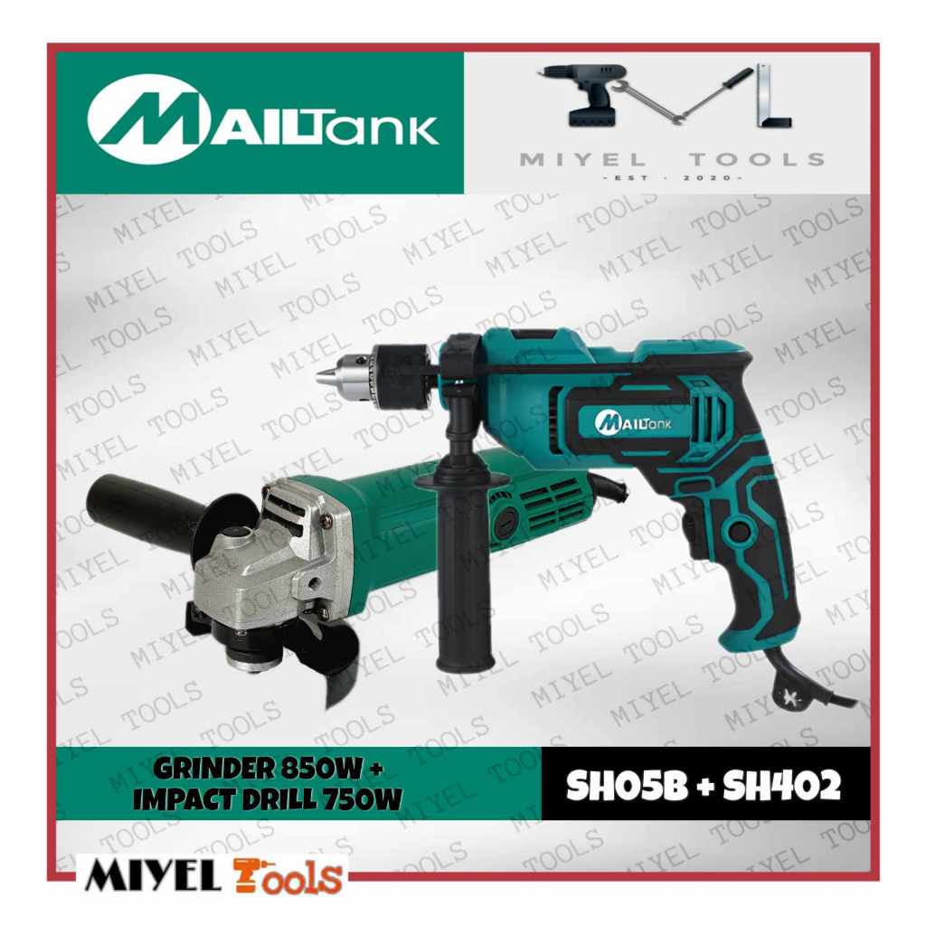 MAILTANK Angle Grinder 850W SH05B + Impact Drill 750W SH402 Bundle ...