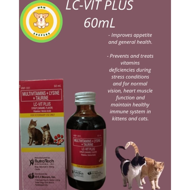 LC-VIT Plus Syrup (Multivitamins + Lysine + Taurine) 60mL | Shopee ...