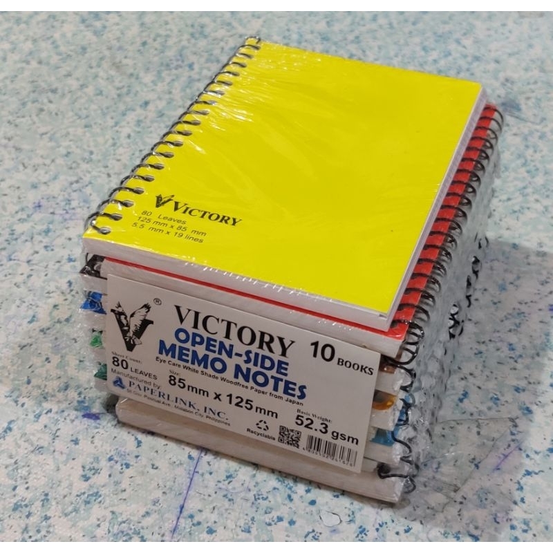 1 Ream Victory POCKET MEMO Notebook 10 books | Shopee Philippines