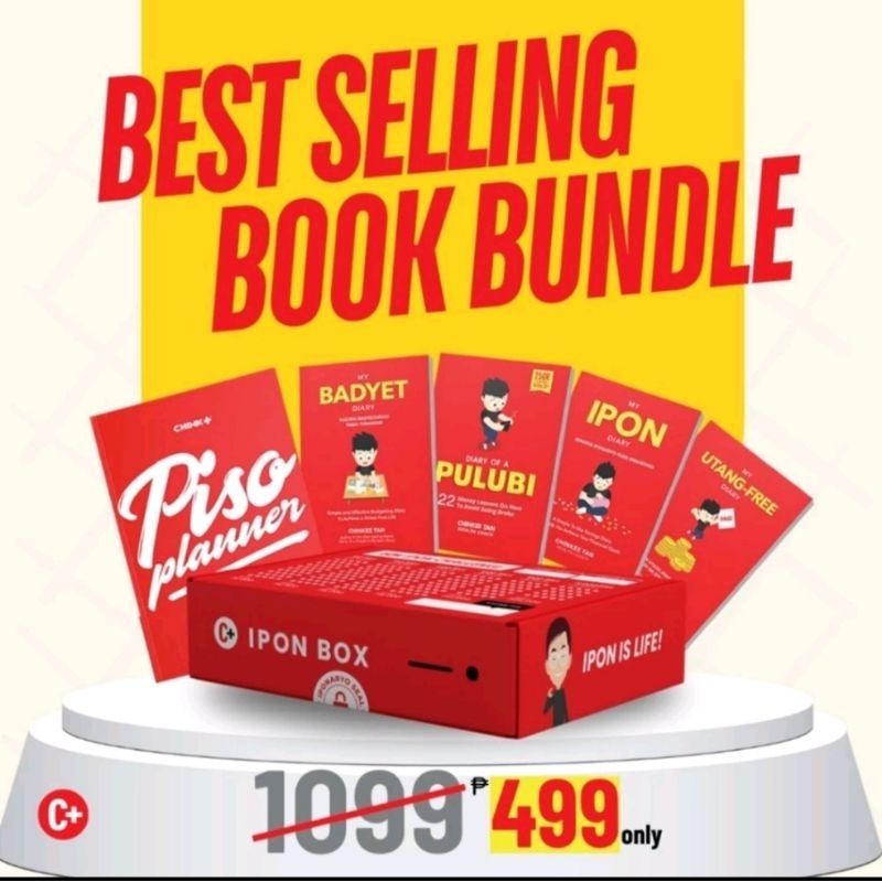 Book Bundle Piso Planner and 4 Diary Books plus Ipon Box By Chinkee Tan (6in1) | Shopee Philippines