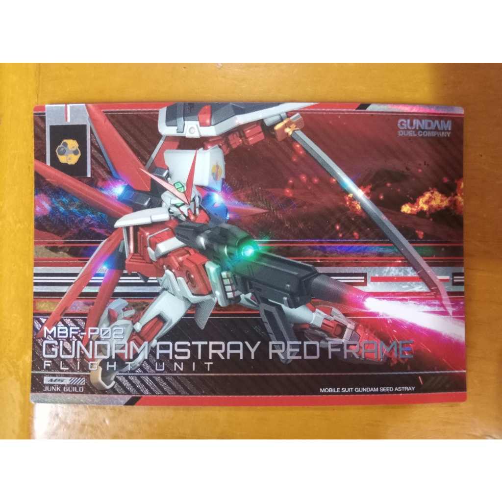 Gundam Astray Red Frame Flight Unit GN-DC01 MS 010 Gundam: Duel Company Bandai NetCarddass ...