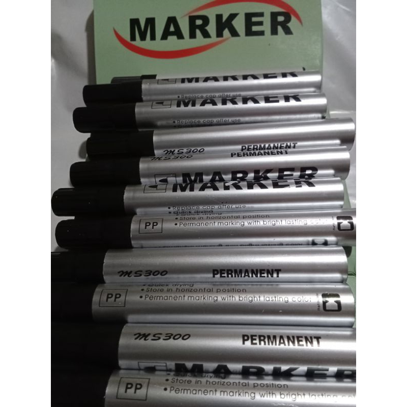 1 box permanent marker Ms300)12 pcs per box | Shopee Philippines