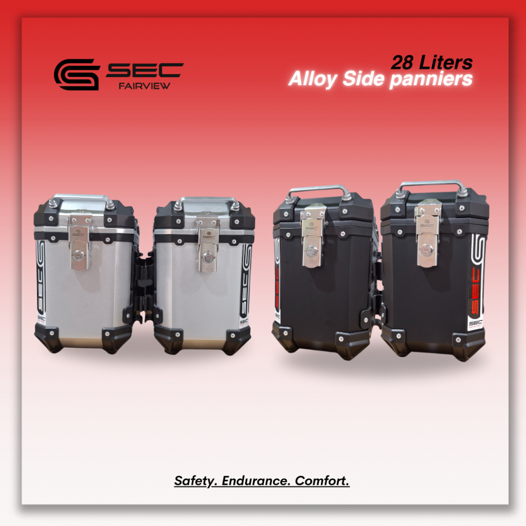 SEC ALLOY SIDE PANNIERS 28L | Shopee Philippines