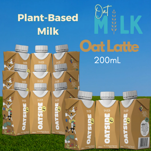 OATSIDE COFFEE OAT LATTE OAT MILK POCKET PACKS (200 ML x12 PACK) PLANT ...