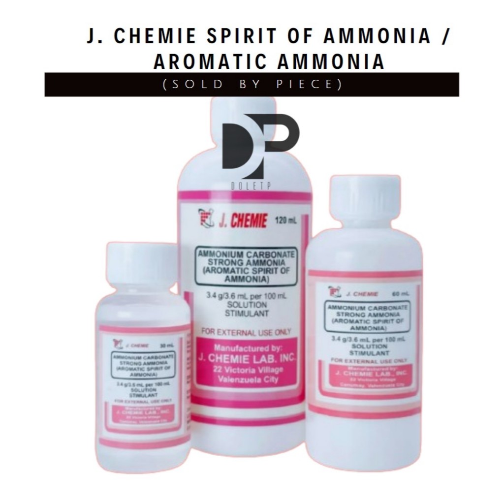 (DOL-J) J. Chemie Spirit of Ammonia / Aromatic Ammonia | Shopee Philippines