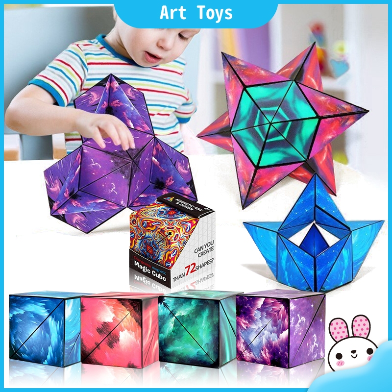 3D MagicCube Shape Shifting Box Rare Earth Magnets Rubik's Cube Toy Extraordinary 3D Magic Cube ...
