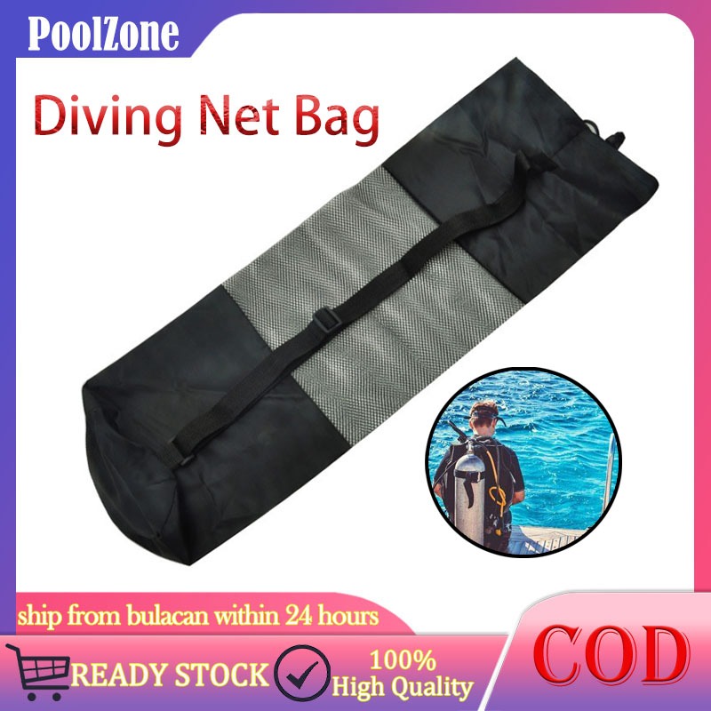 Nylon Diving Bag Swimming 70X25cm Dive Mesh Bags Diving Equipment for ...