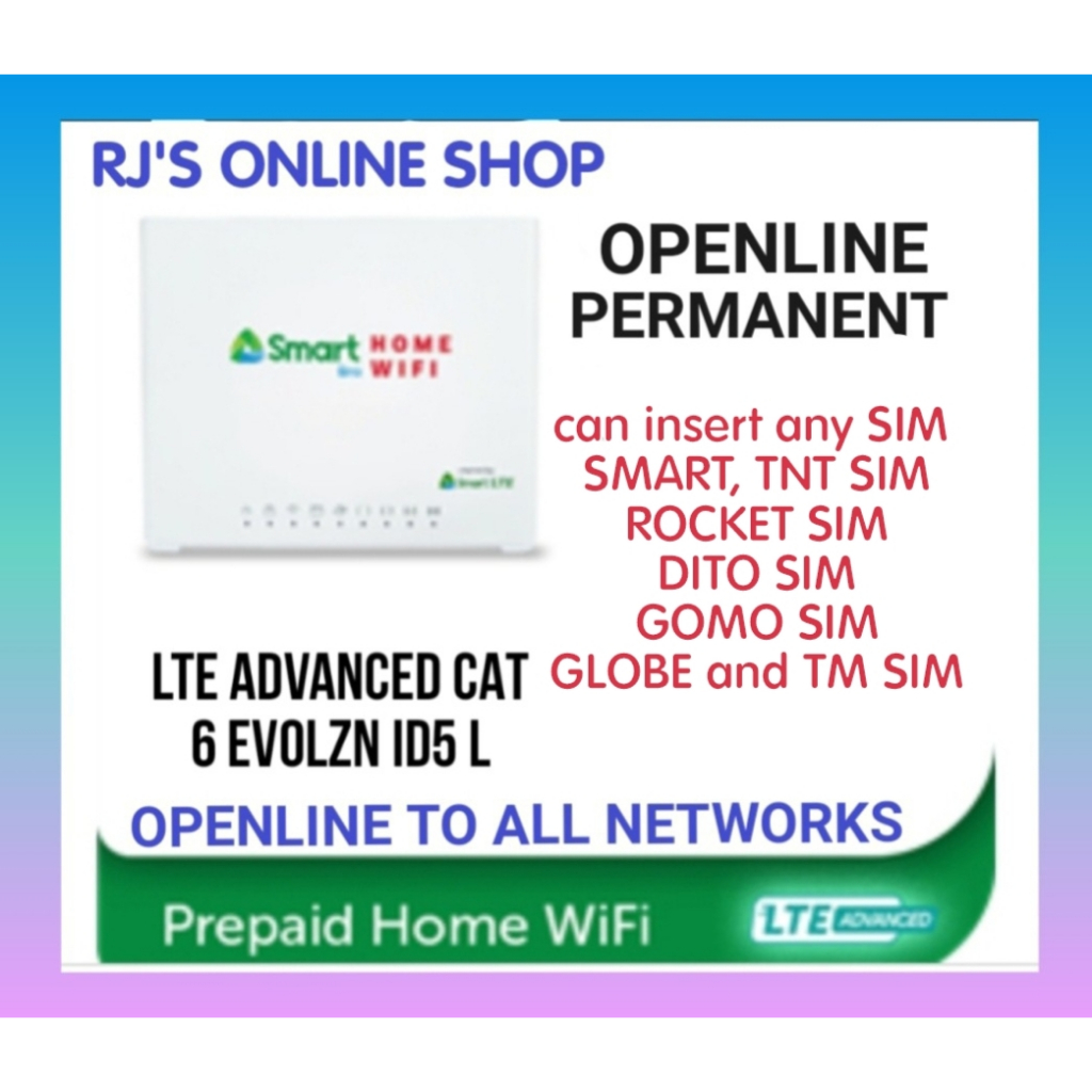 Openline SMART Prepaid Wifi Evoluzn Cat 6 LTE Advanced FX -ID5L Brandnew | Shopee Philippines