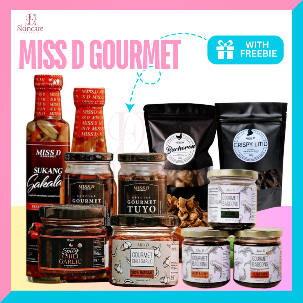 MISS D Gourmet Bagoong | Chili Garlic | Tuyo |Suka Sakalam Pinakindat ...