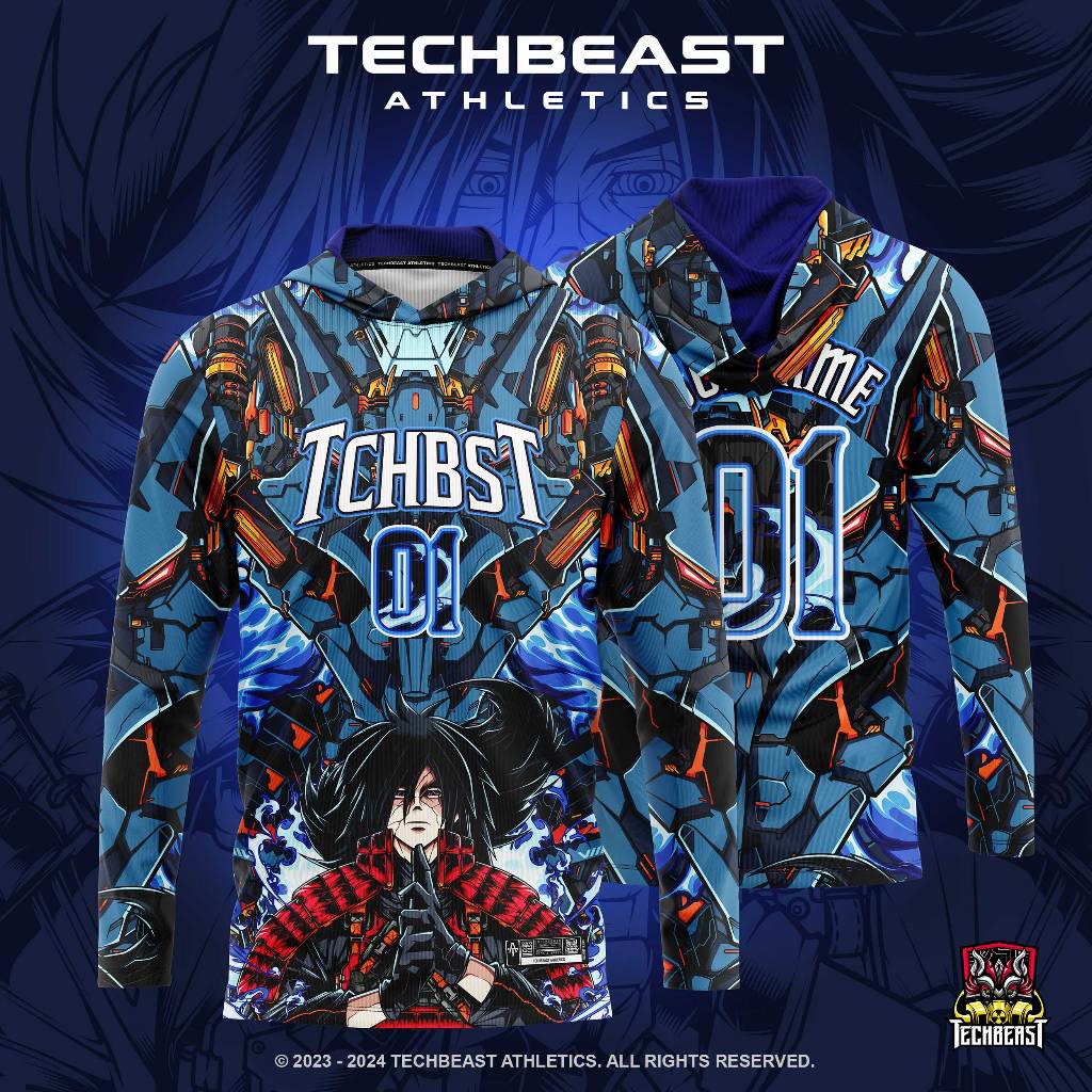 Techbeast Madara Warmer Hoodie Jersey Basketball Full Sublimation ( CUSTOM NAME + NUMBER ...