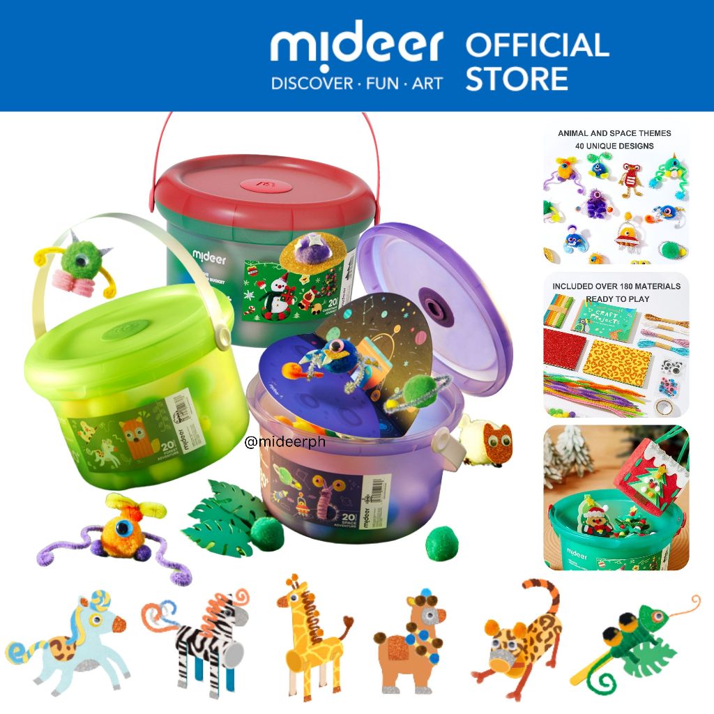 Mideer Creative Crafting Buckets by Mideer | Shopee Philippines