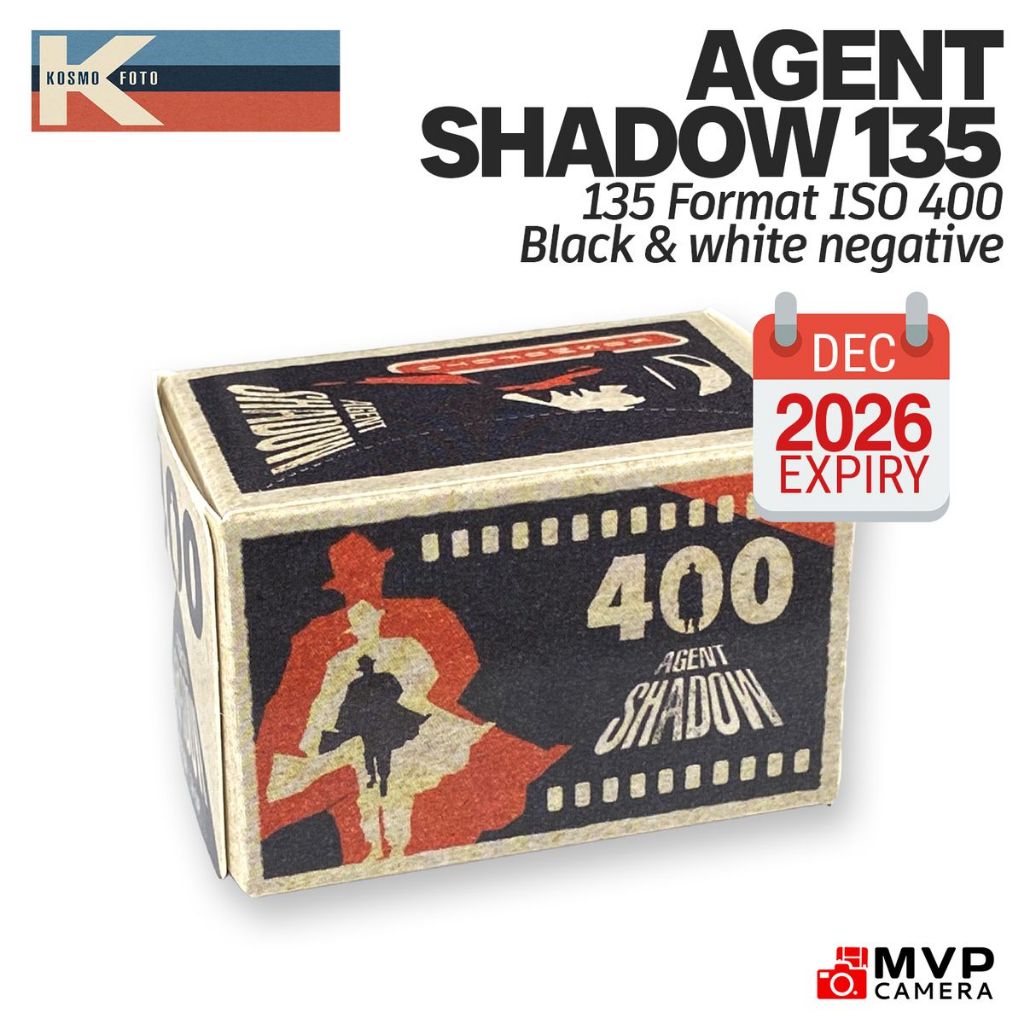 KOSMO FOTO AGENT SHADOW ISO 400 (1 roll) 135 35mm Negative Film MVP ...