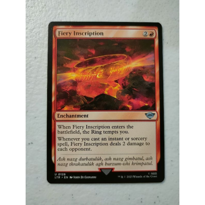 MTG - Fiery Inscription - LTR | Shopee Philippines
