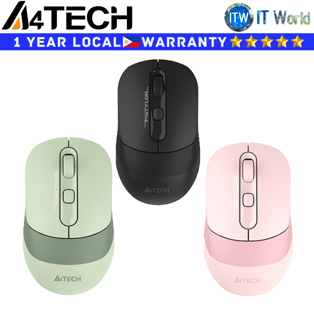 A4Tech Wireless Mouse FB10C Optical Dual Mode (Stone Black | Matcha ...