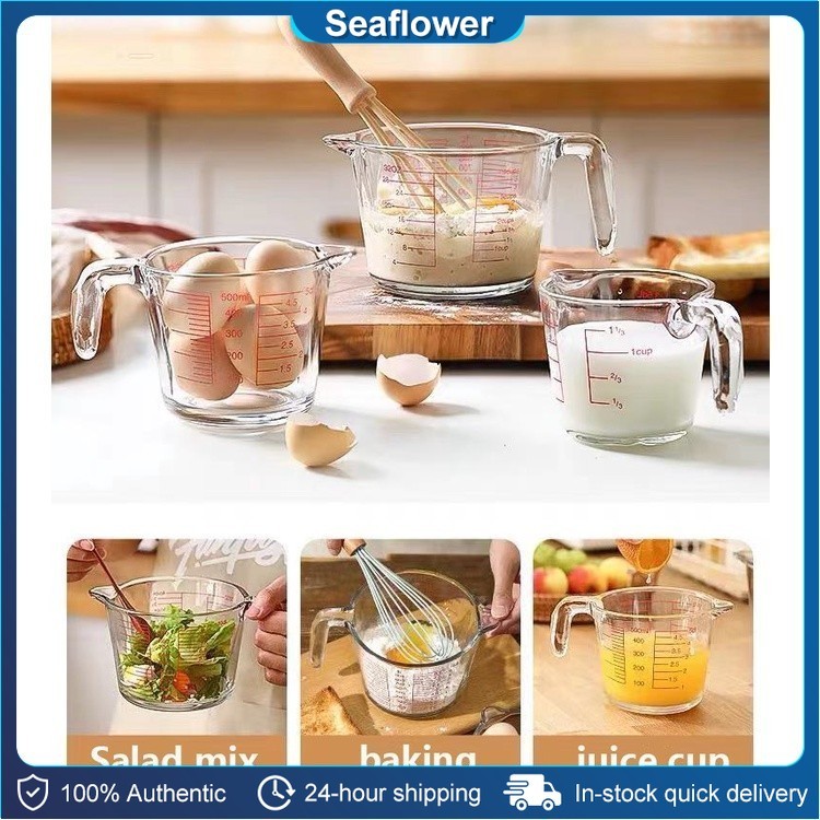 In Stock 300/600ml transparent measuring cup with measuring liquid size ...