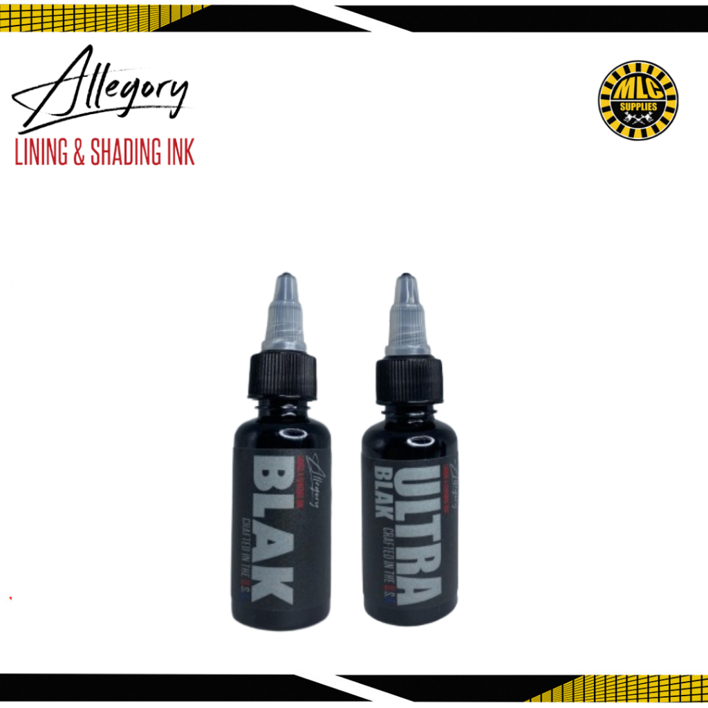 Allegory Blak & Ultra Blak Tattoo Ink for Shading and Lining 1oz | MLC ...