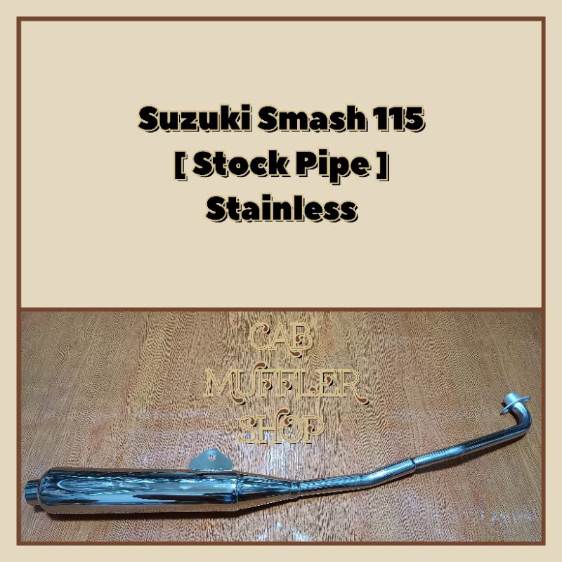 Suzuki Smash 115 - Stock Pipe / Chicken Pipe - [ Stainless ] | Shopee ...