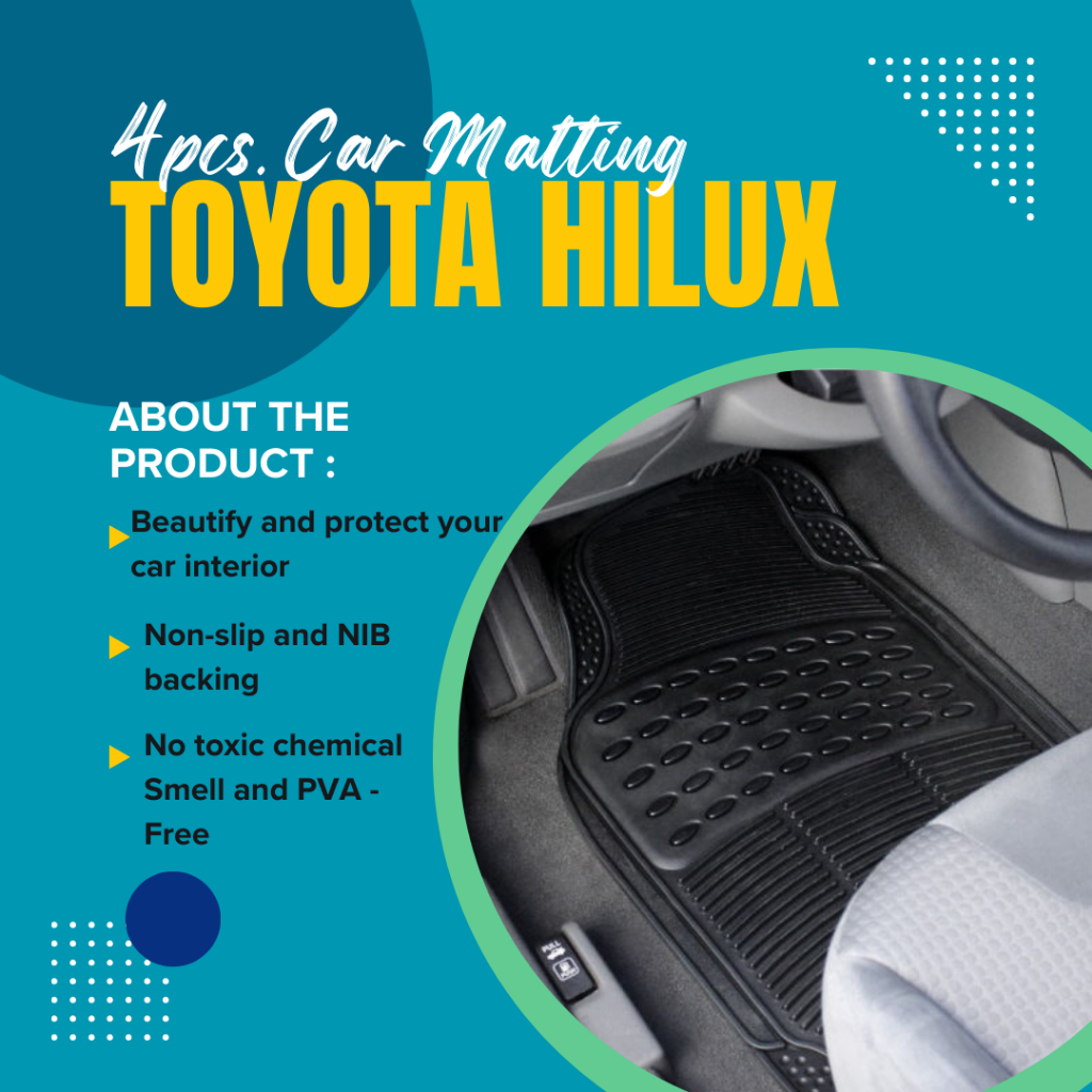 TOYOTA HILUX Heavy Duty Premium car floor matting protect the car's ...
