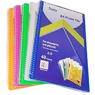 100 Pockets Tramix Refillable Clear Book For Document and Picture ...