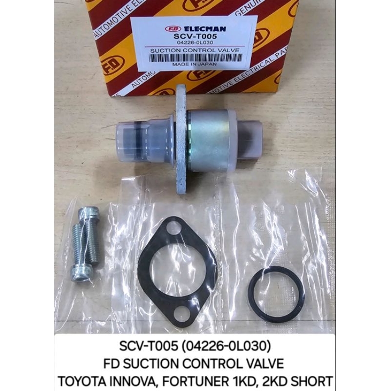 SUCTION CONTROL VALVE TOYOTA INNOVA, FORTUNER 1KD, 2KD SHORT (MADE IN ...