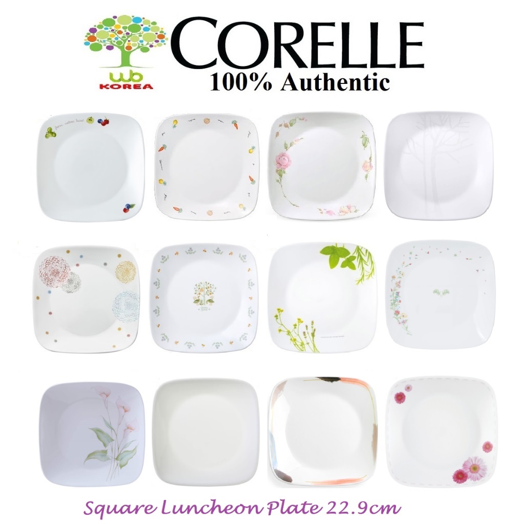 CORELLE Square Luncheon Plate 22.9cm 1pc. | Shopee Philippines