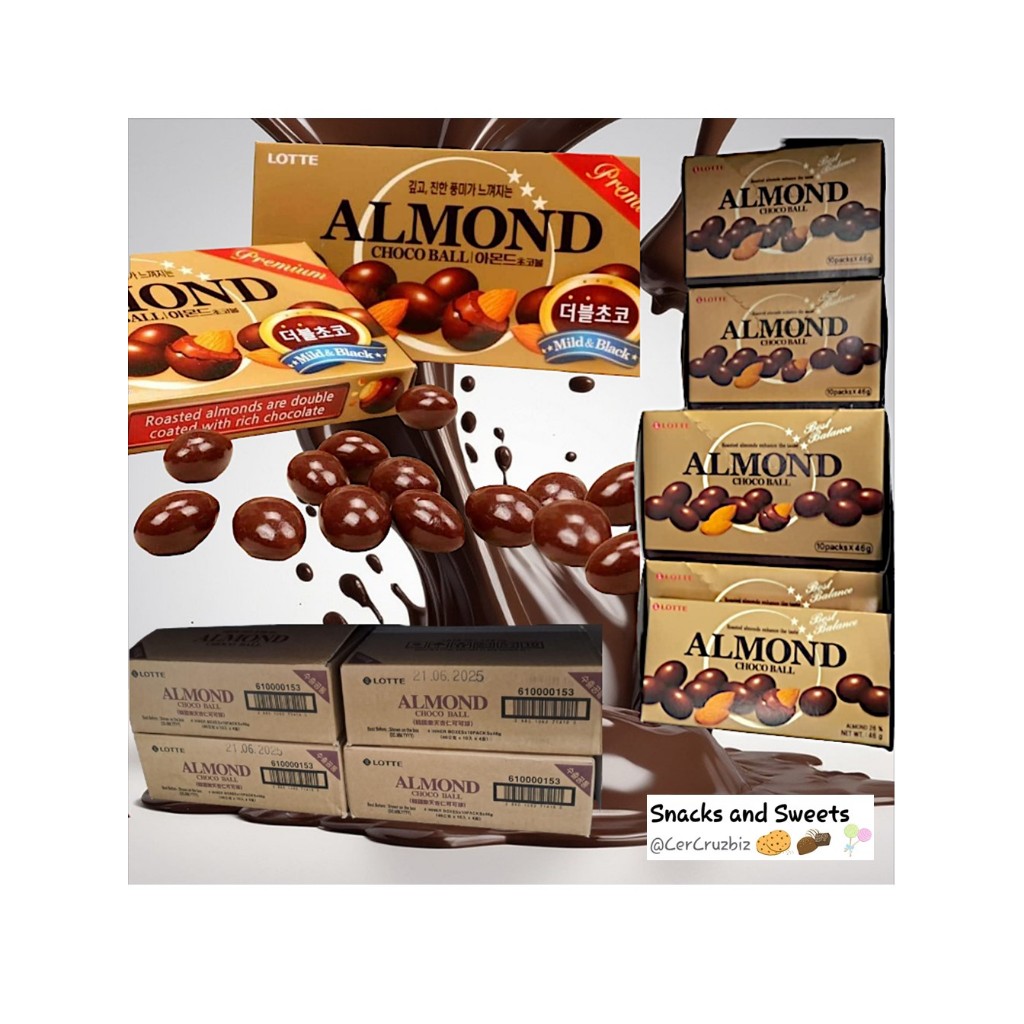 Lotte Almond Choco Ball 48g (good until June 2025) | Shopee Philippines