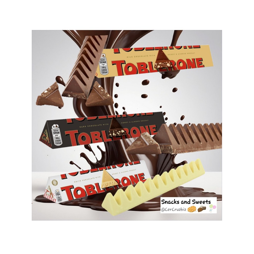Toblerone chocolate bar 100g, 1 piece (good until Sept2025) | Shopee ...