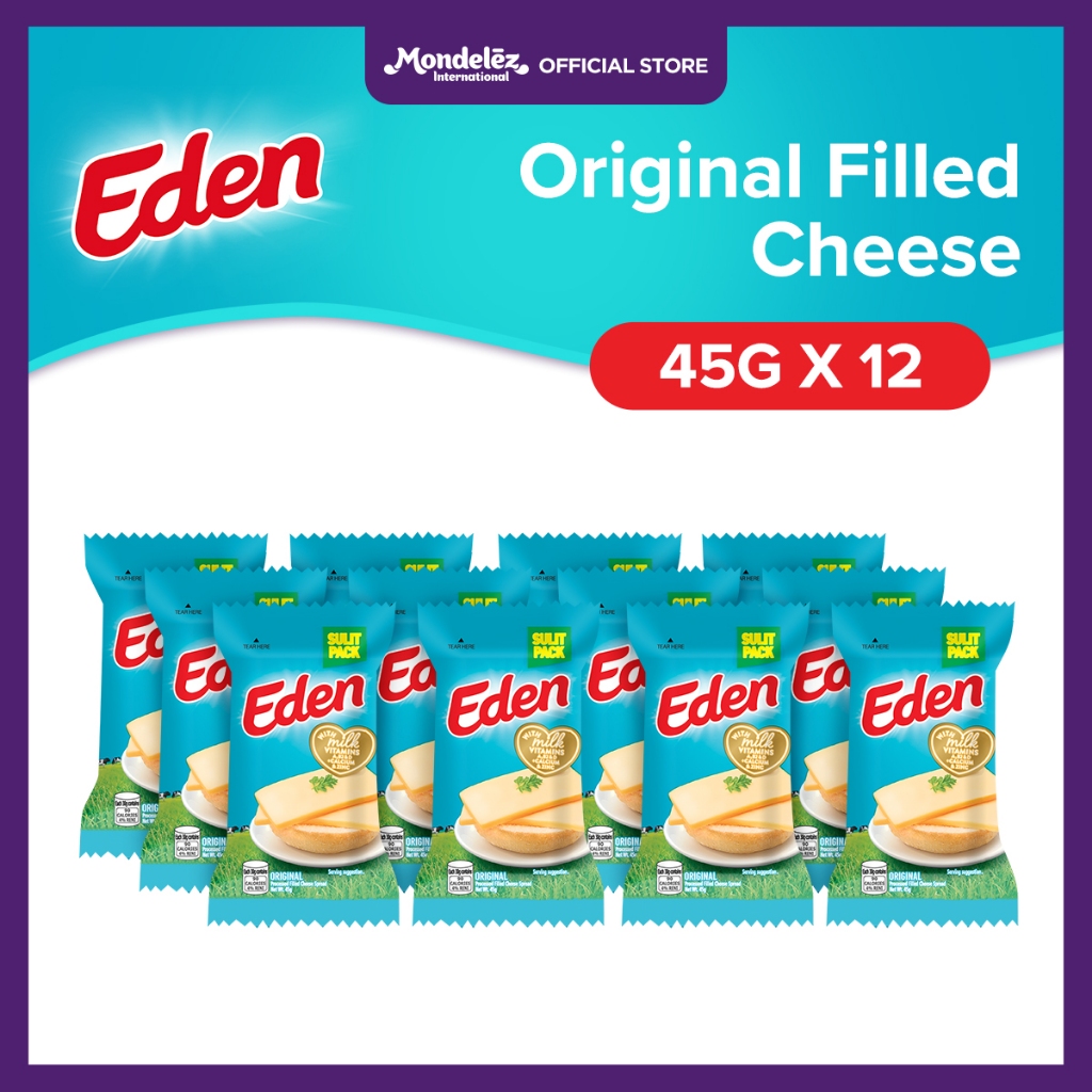 Eden Original Sulit Pack - Filled Cheese 45g with Milk Vitamins A & B2 ...