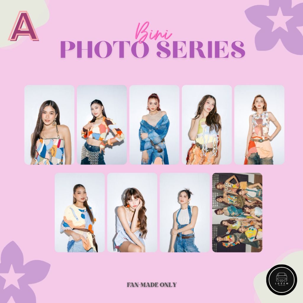 A | BINI PHOTO SERIES COLLECTION | FANMADE | Shopee Philippines