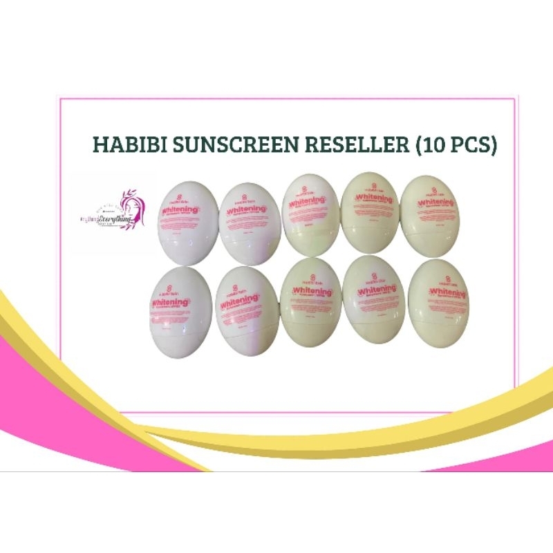 HABIBI SUNSCREEN SPF50 Reseller package ( 10 pcs) | Shopee Philippines