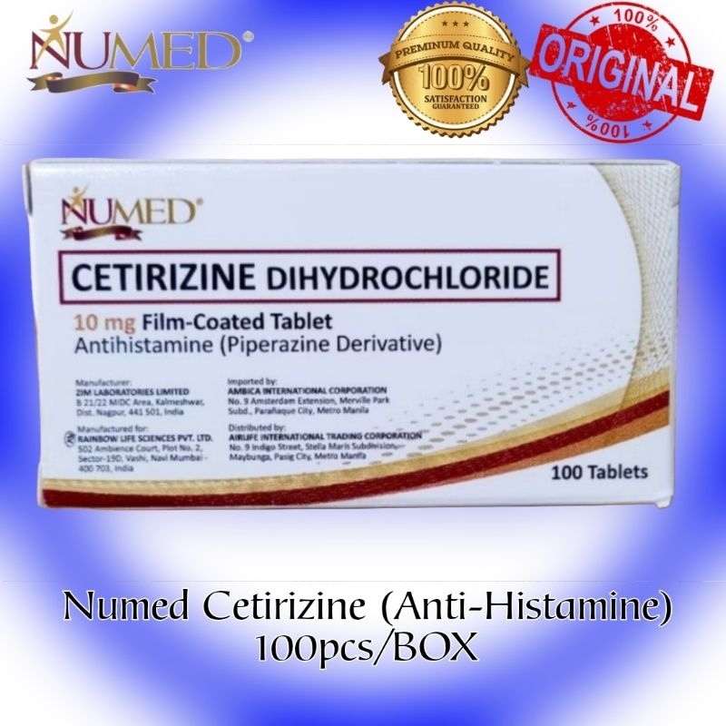 Cetirizine 100pcs/BOX | Shopee Philippines