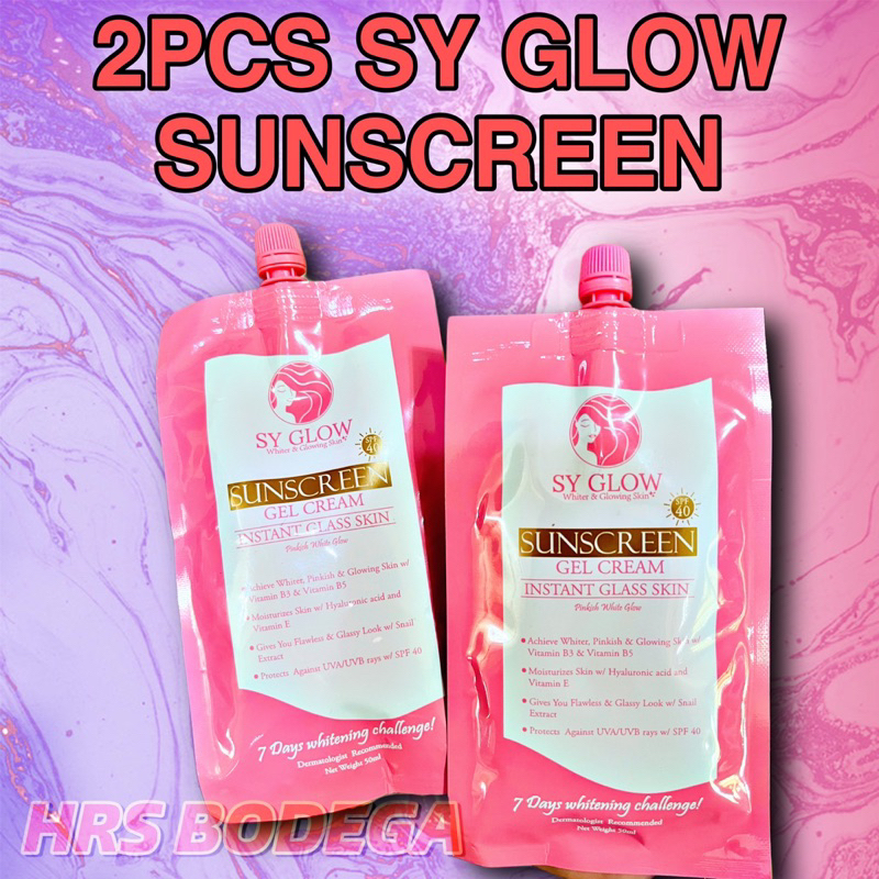 2pcs INSTANT GLASS SKIN SY GLOW SUNSCREEN SPF 40 | Shopee Philippines