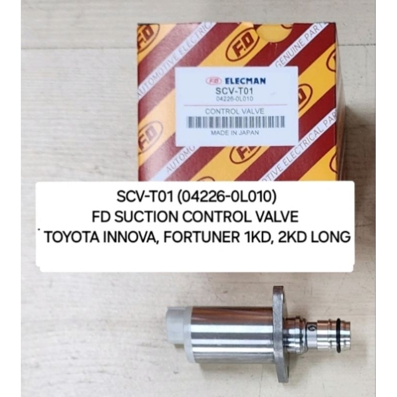 SUCTION CONTROL VALVE TOYOTA INNOVA, FORTUNER 1KD, 2KD LONG (MADE IN ...