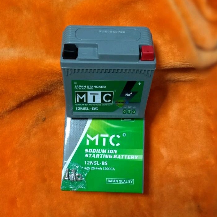 MTC BATTERY SODIUM-ION 12N5L-BS ( 12V 26.4WH ) FOR MOTORCYCLE | Shopee ...