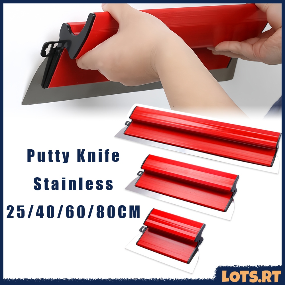 25/40/60/80CM Putty Knife Stainless Painting Skimming Blades Stainless ...