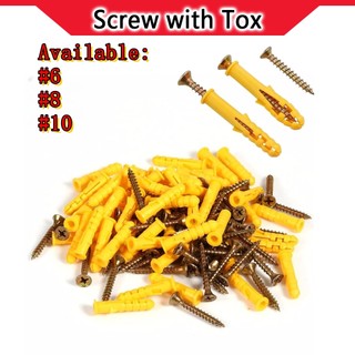 Per Pack 、Screw with Tox Expansion Screw kit Self Tapping Wall Anchors ...