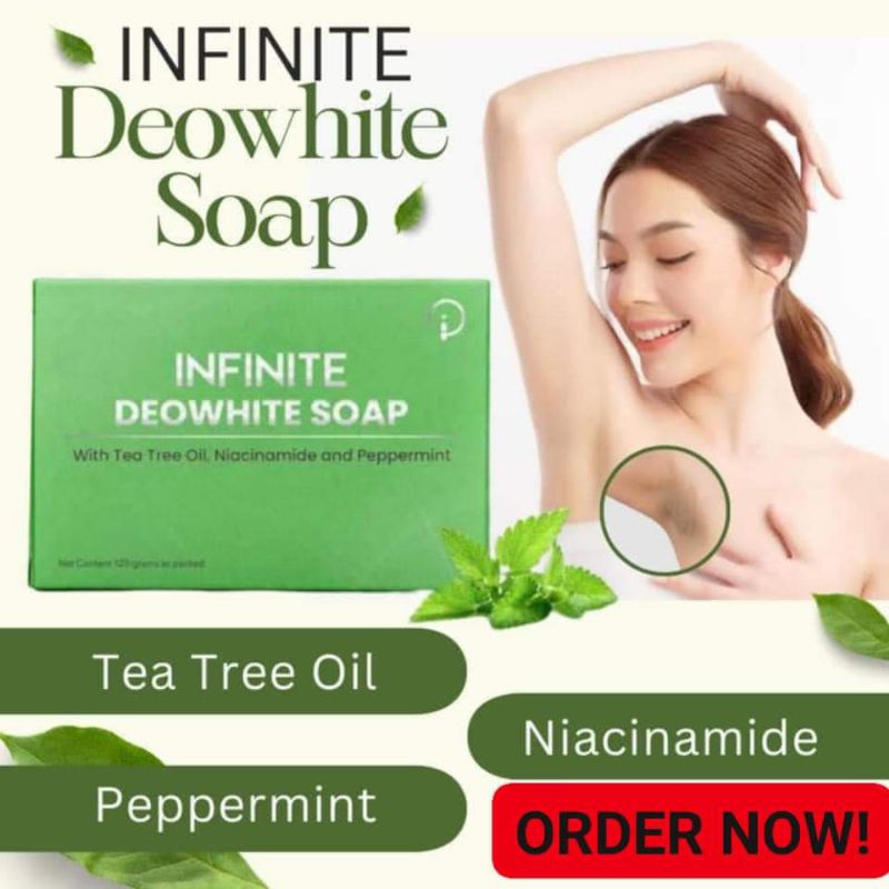 INFINITE DEOwhite Soap with Tea tree Oil, Niacinamide and Peppermint ...