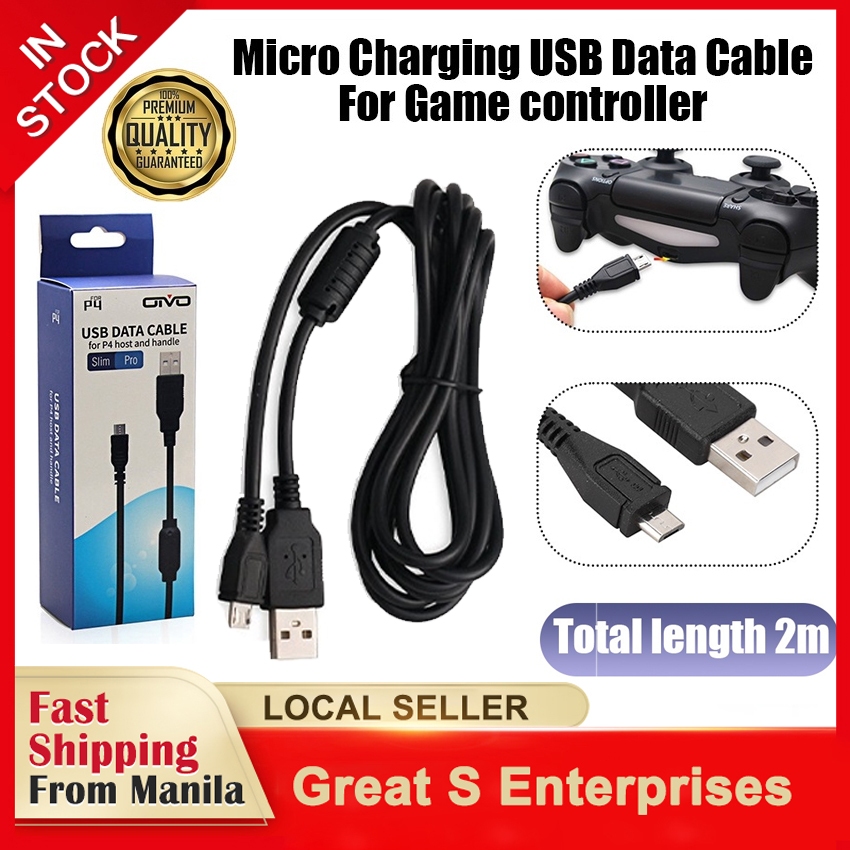 2m Charging Data Cable for Sony PS4 Charging Cable Controller Data ...