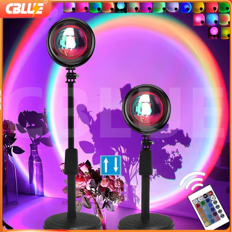 CBLUE RGB USB Sunset Light 16 Colors LED Rainbow Photography Neon ...