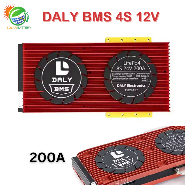 DALY BMS for Lifepo4 Battery 4s 12v 200A Nominal Wide Application Power Central | Shopee Philippines